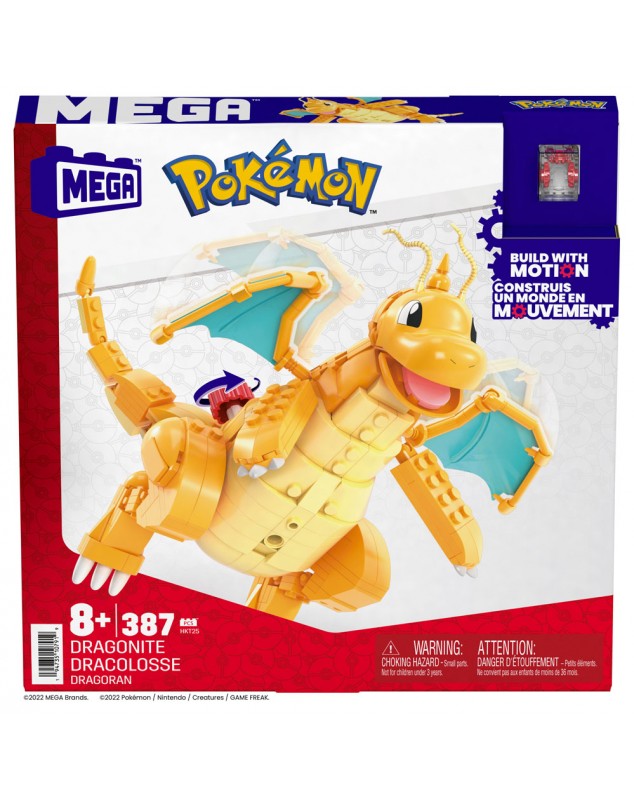 Mattel - Pokémon Mega Construx Set Dragonite 19 Cm